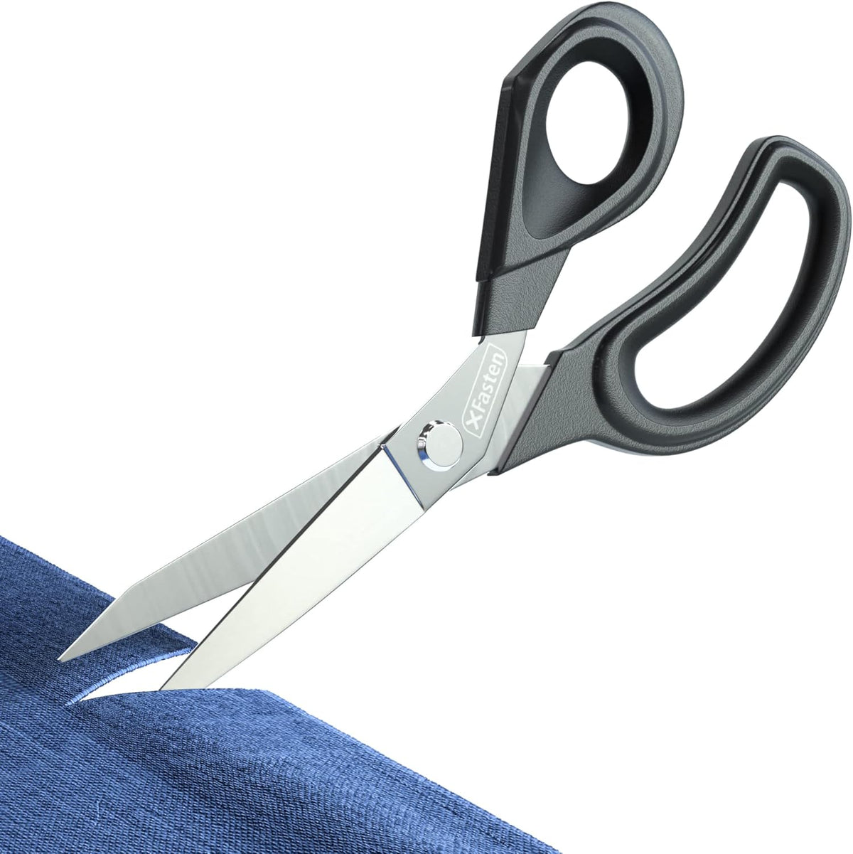 XFasten Sewing Scissors for Fabric Cutting Pink 9.5 Inch Professional